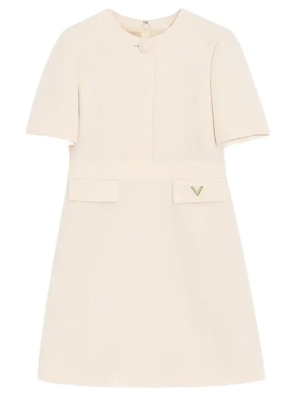 Valentino Garavani Crepe Couture Short Dress - Vanilla
