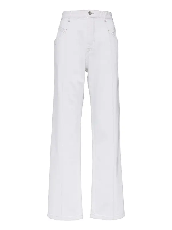 Isabel Marant Nadege High-rise Boyfriend Jeans - White