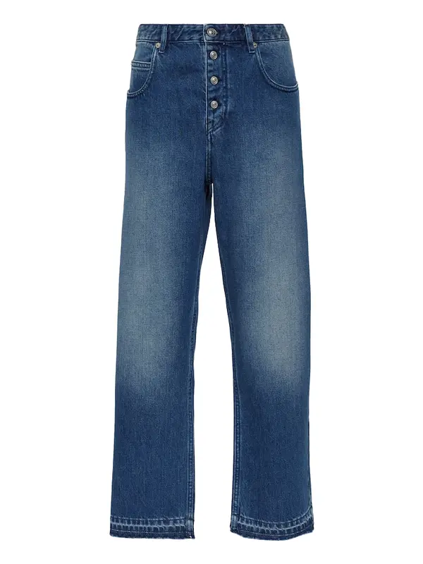 MARANT ETOILE Belden High-rise Straight Jeans - Blue