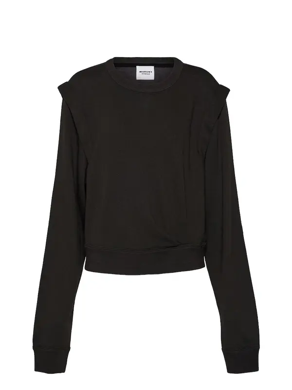 MARANT ETOILE Masson Cotton-blend Sweatshirt - Black