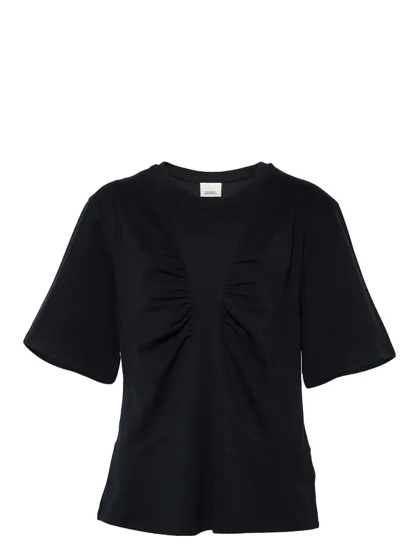Isabel Marant Zeren Draped T-shirt - Black