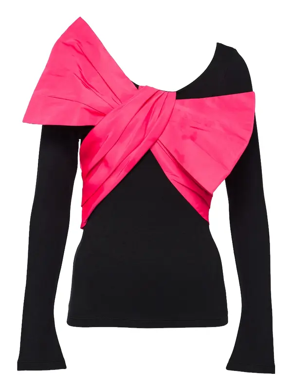 Balmain Bow-detailed Top - Black