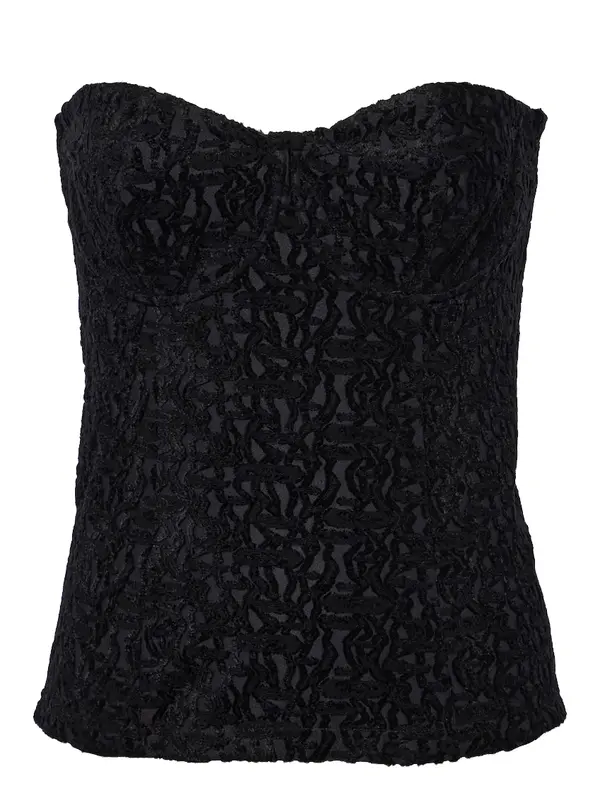 Isabel Marant Dolina Strapless Top - Black