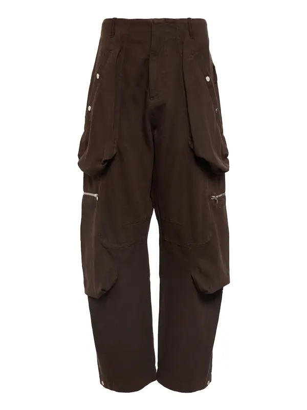 Jacquemus Le Cargo Croissant Cargo Pants - Brown