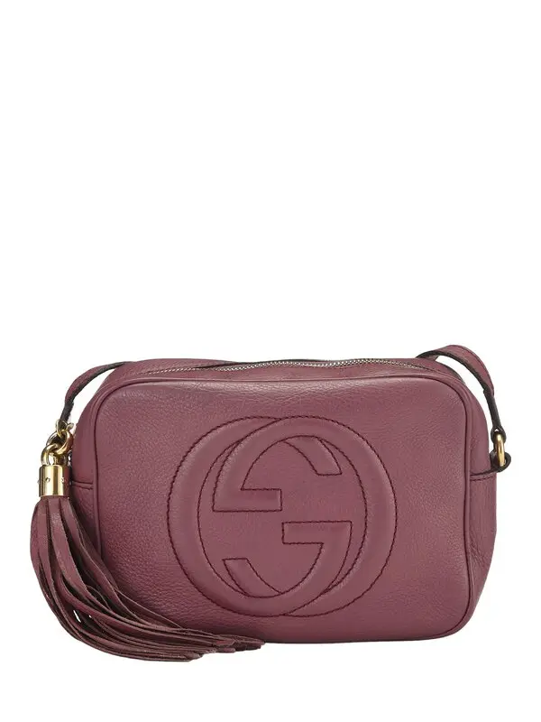 Gucci Leather Soho Disco Bag - Purple