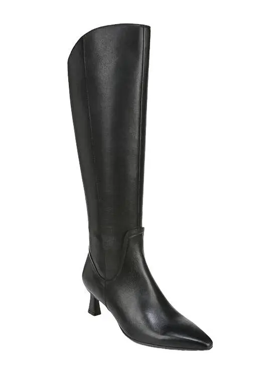 Naturalizer Deesha Knee High Boots - Black Leather