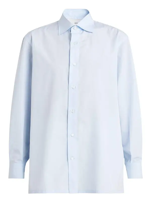 SETCHU Button Down Poplin Shirt - Ltblue