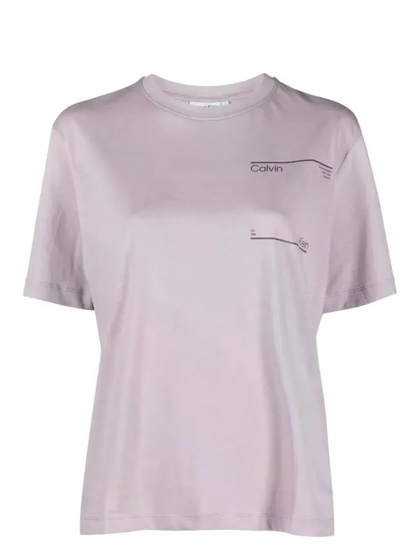 Calvin Klein Future Archive Logo-print T-shirt - Vk8 Lilac Dusk