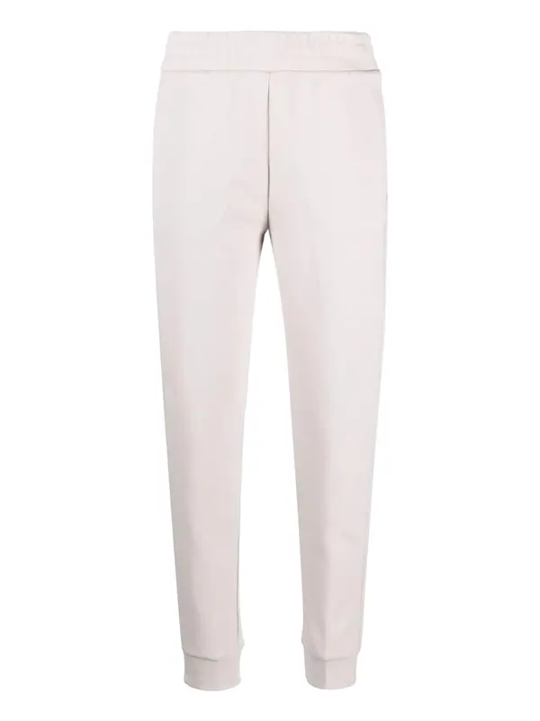 Calvin Klein Elasticated-waistband Cotton-blend Track Pants - Neutrals