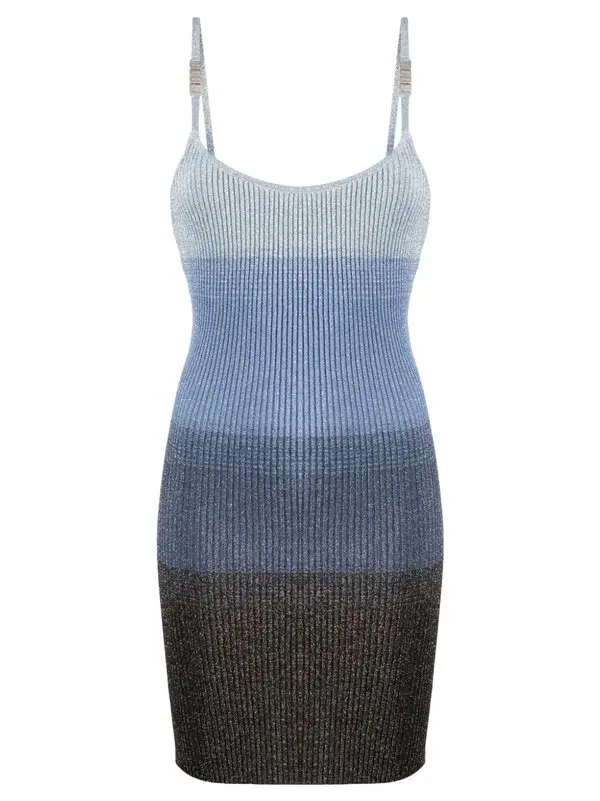 Gcds Striped Degradé Minidress - Blue