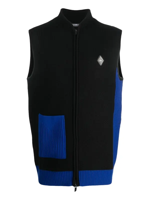 A-COLD-WALL* Panelled Merino Wool Gilet - Black