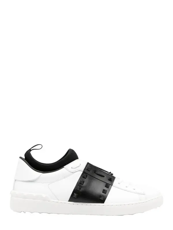 Valentino Garavani Rockstud Untitled Leather Sneakers - White