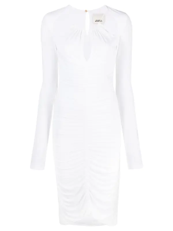 Isabel Marant Logane Cut-out Midi Dress - White