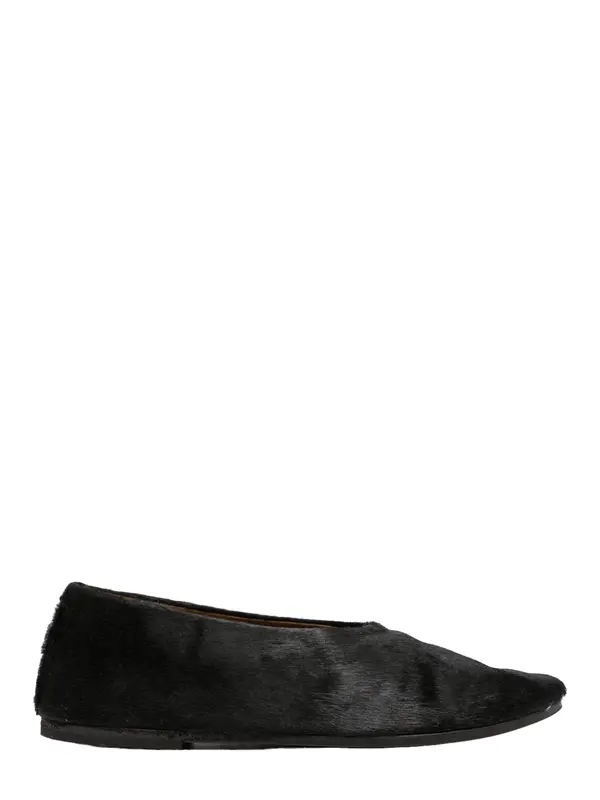 Marsèll Coltellaccio Leather Ballet Flats - Black