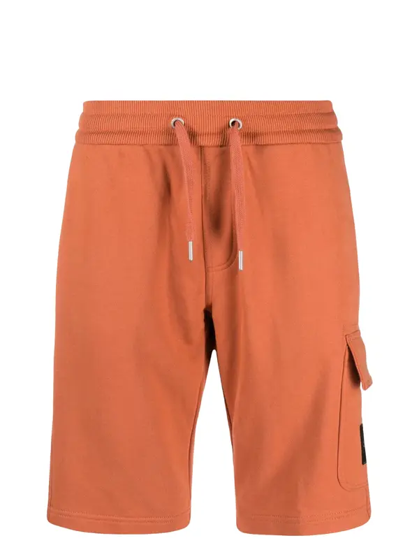 Calvin Klein Logo-patch Cotton Track Pants - Orange