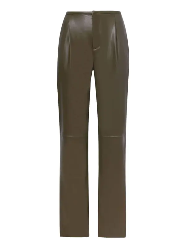 Proenza Schouler White Label Faux-leather Trousers - Brown