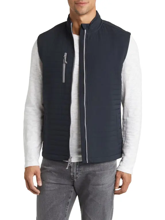Johnnie-o Crosswind Quilted Performance Vest - Black