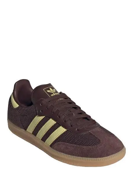 Adidas Samba Og Sneaker - Brown/ Powder Yellow/ Gum