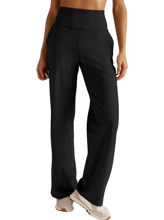 Beyond Yoga Space Dye Wide Leg Pants - Darkest Night