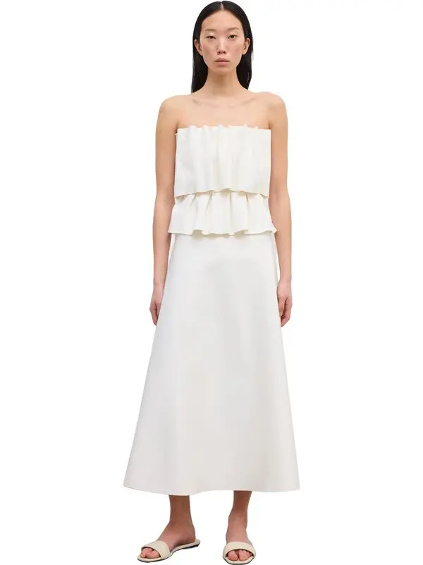 HOUSE OF DAGMAR Sculpted Tube Dress - White