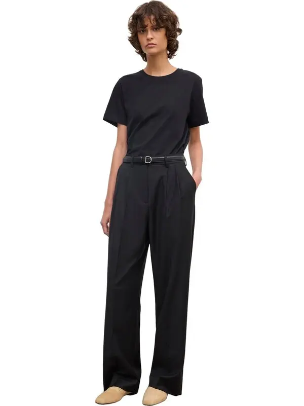 HOUSE OF DAGMAR Wide Suit Trousers - Black