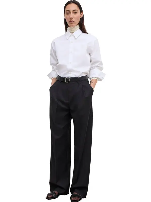 HOUSE OF DAGMAR Wide Suit Trousers - Black