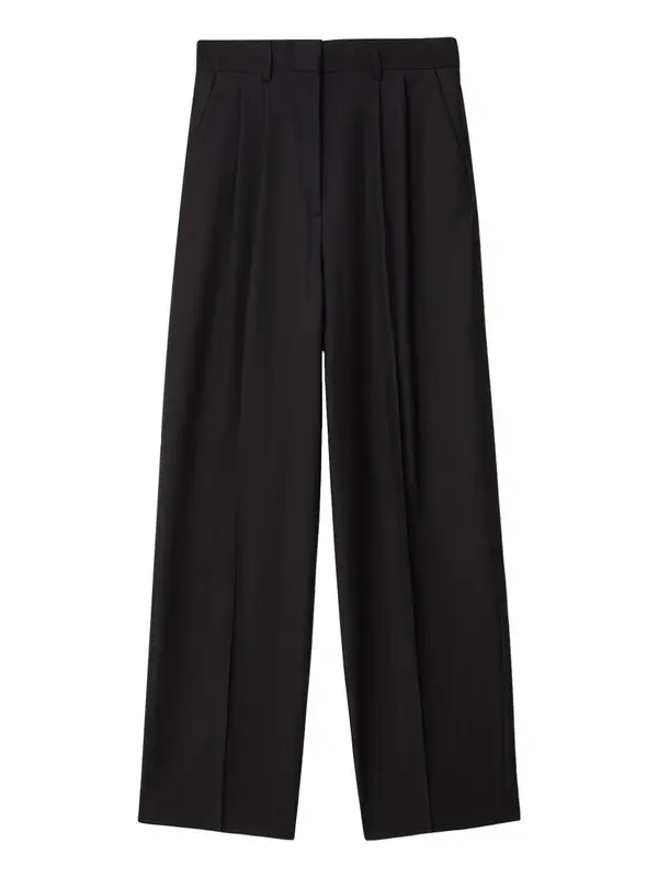 HOUSE OF DAGMAR Wide Suit Trousers - Black