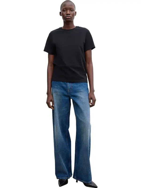 HOUSE OF DAGMAR Cotton T-shirt - Black