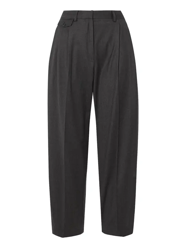 Purdey Cropped Tapered Pants - Gray