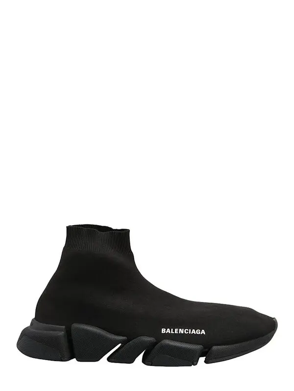 Balenciaga Speed 2.0 Knit Trainer Sneakers - Black