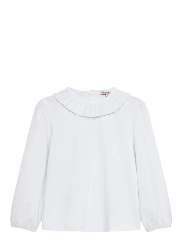 Trotters Stretch-cotton Lottie Blouse - White