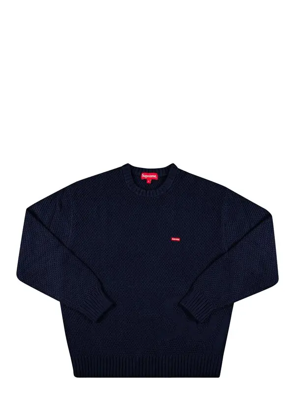Supreme Textured Small Box Sweater - Blue