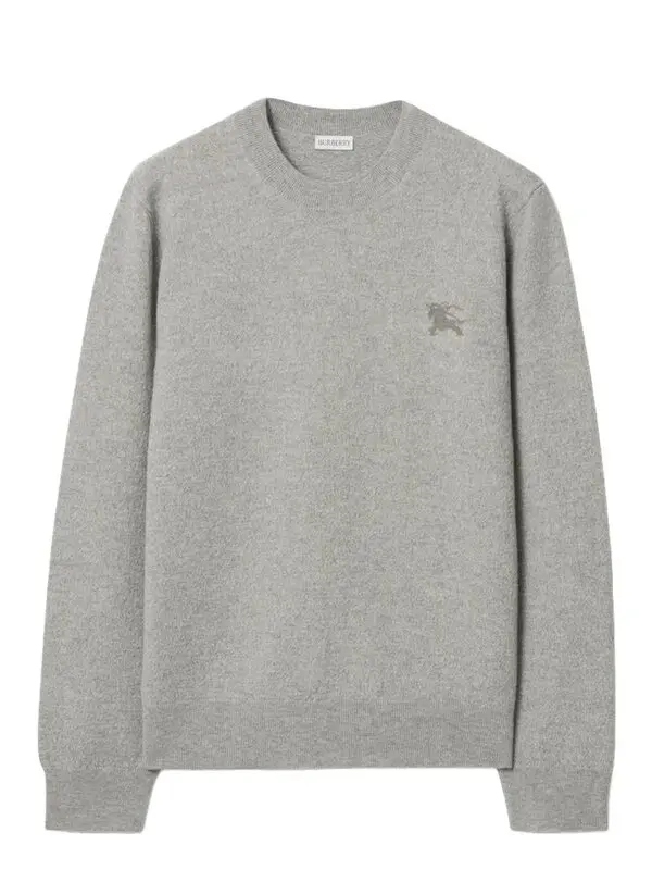 Burberry Lightweight Wool Sweater - Mid Grey Melange