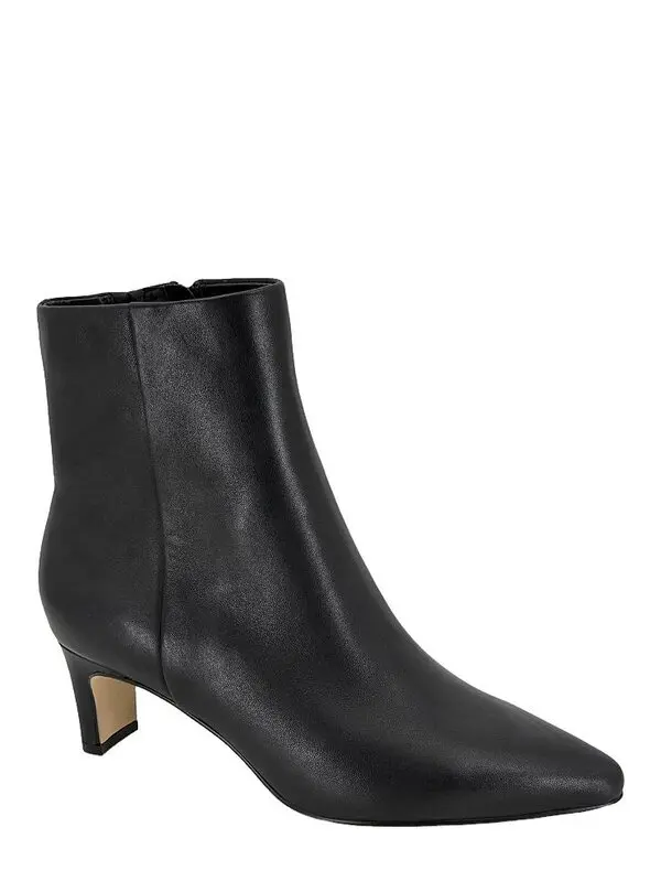 Andre Assous Pointed Toe High Heel Booties - Black