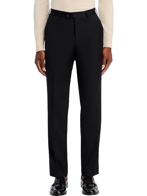 Bloomingdale'S Regular Fit Dress Pants - Black