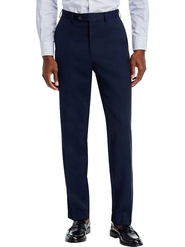 Bloomingdale'S Regular Fit Dress Pants - Navy