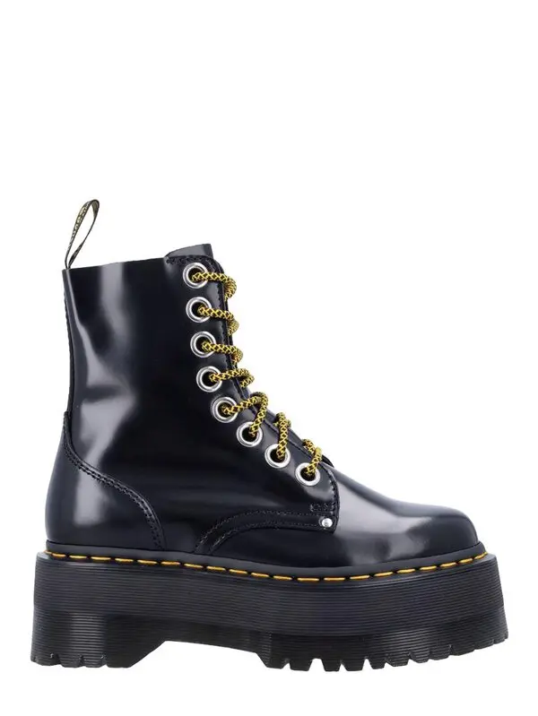 Dr. Martens Jadon Max Leather Platform Boots - Black