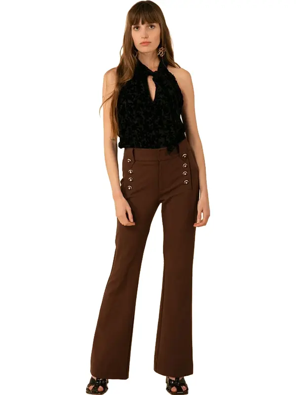 Hale Bob Aya Ponte Pant - Brown