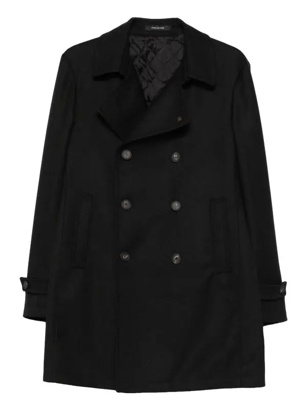 Tagliatore Double-breasted Trench Coat - Black