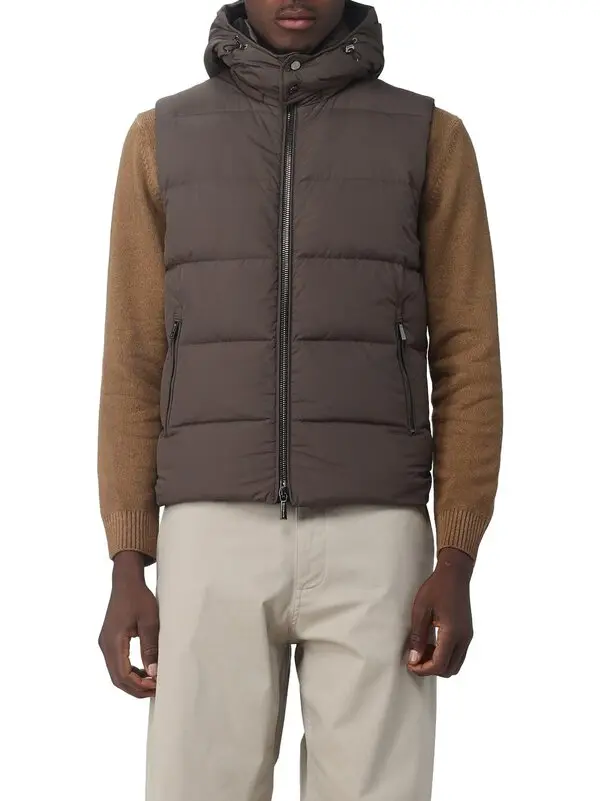 MOORER Suit Vest - Brown