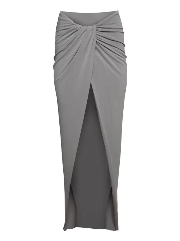 LAQUAN SMITH Draped Maxi Skirt - Stone