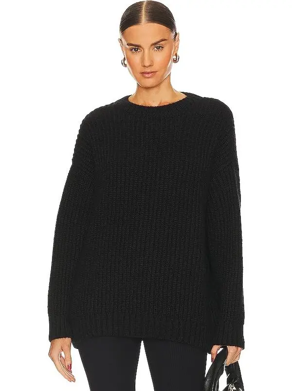 ANINE BING Sydney Crew Sweater - Black
