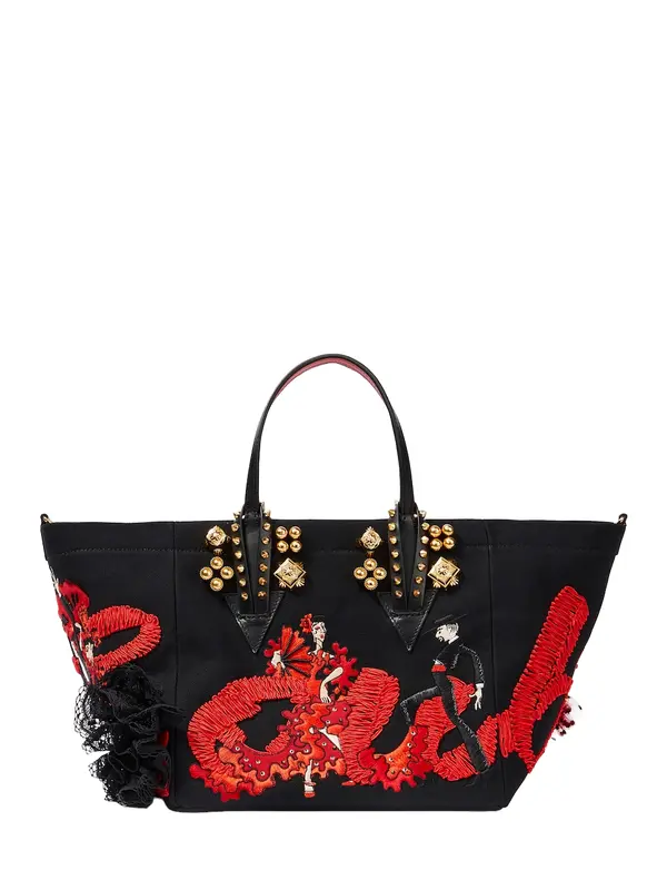 CHRISTIAN LOUBOUTIN X Rossy De Palma Flamencaba Small Tote Bag - Black