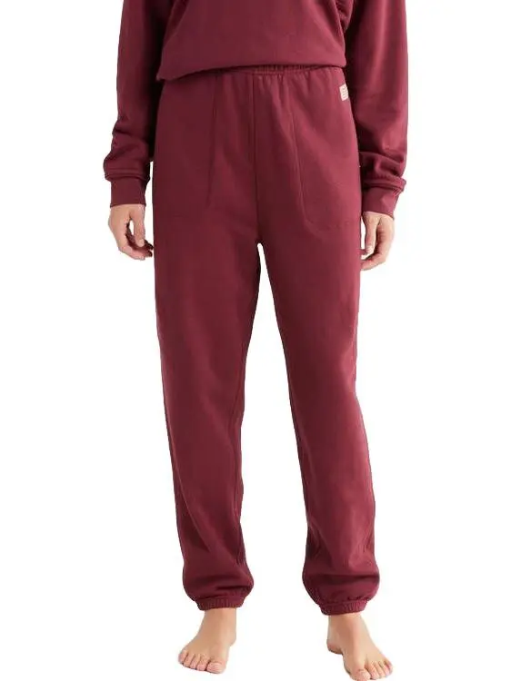 Lunya Silksweats™ Reversible Pajama Joggers - Calliope Wine