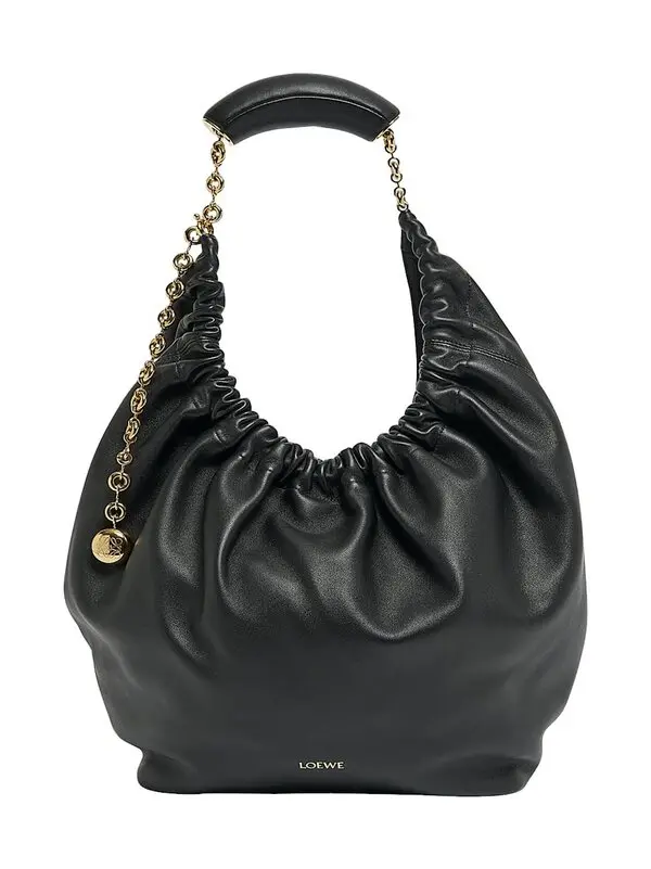 Loewe Squeeze Hobo Bag - Black