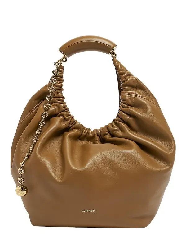 Loewe Squeeze Hobo Bag - Oak