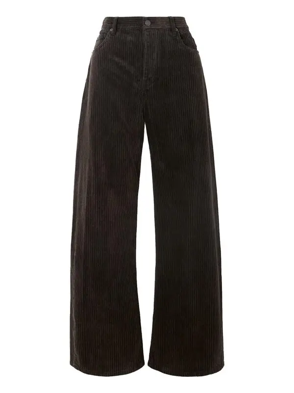 FRAME Cotton-blend Corduroy Wide-leg Pants - Brown