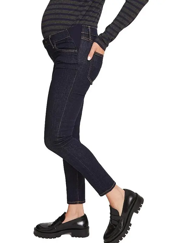 Hatch Collection Slim Maternity Jean - Rinse