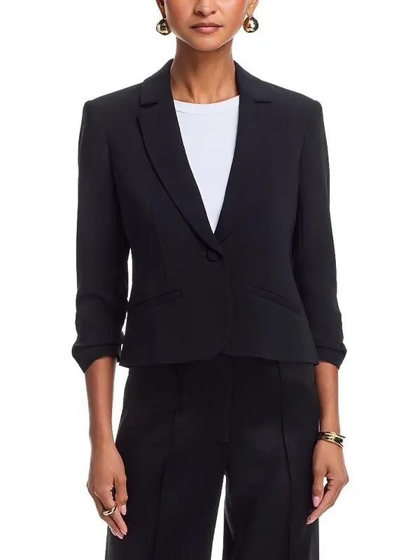 Cinq À Sept Le Petit Khloe Cropped Blazer - Black