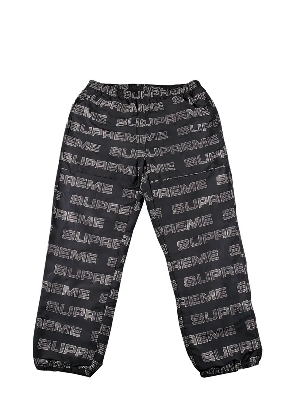 Supreme Logo Ripstop Track Pant - Black